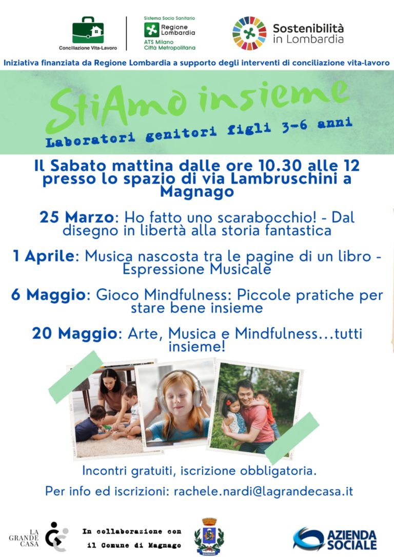 StiAmo Insieme – Laboratori genitori figli 3-6 anni – Comune di Magnago